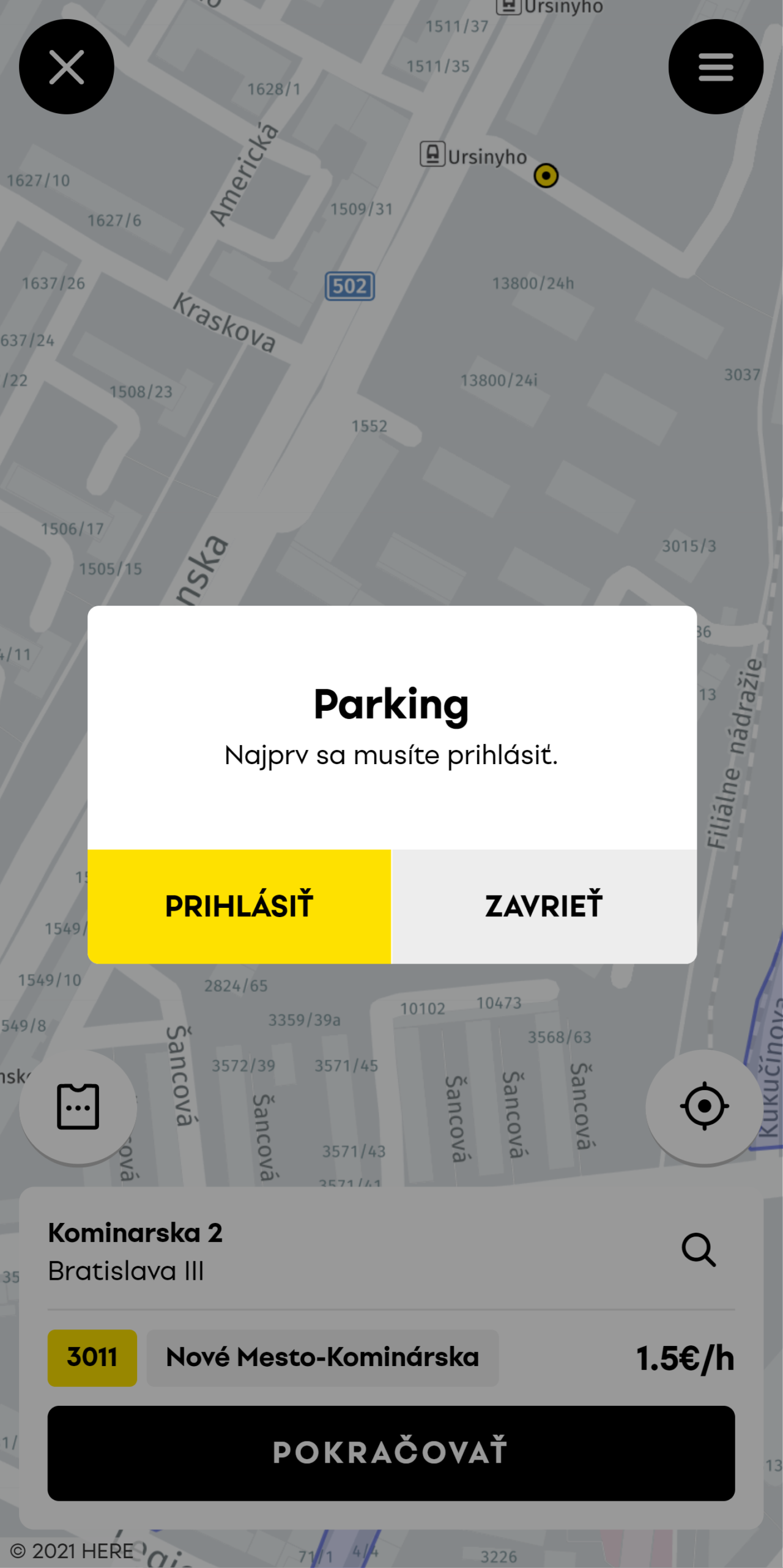 Platba - Bratislavský parkovací asistent PAAS